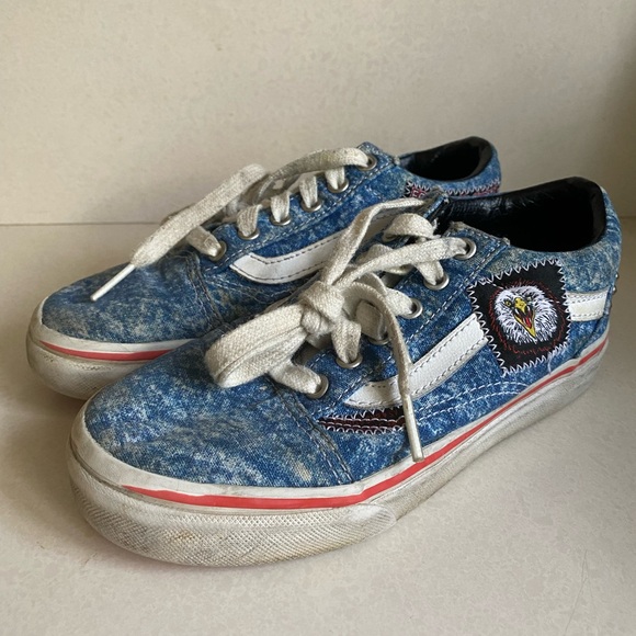 Vans | Shoes | Vans Cobra Kai Eagle Fang Blue Denim Kids Sneakers 5 ...